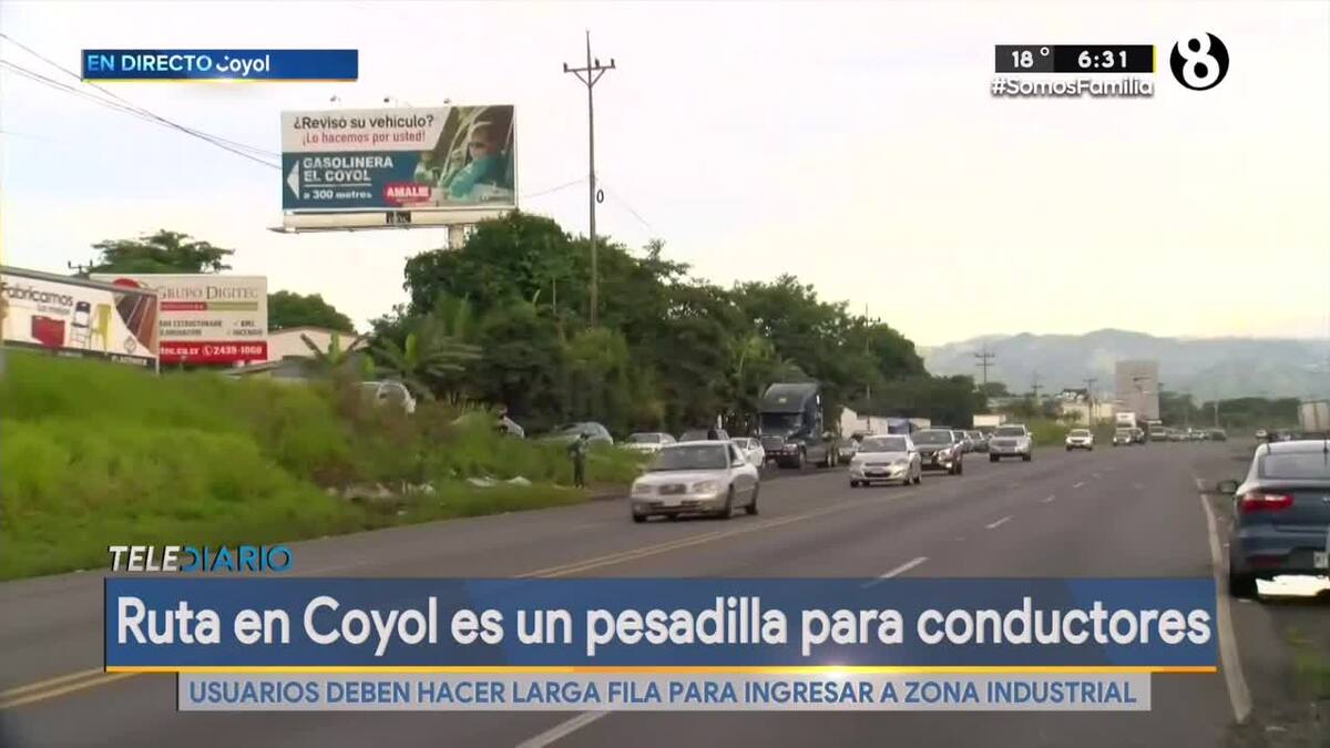Ruta en Coyol es una pesadilla para conductores| Telediario Costa Rica