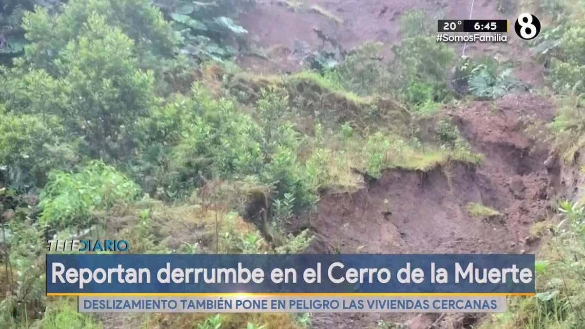 Reportan derrumbe en el Cerro de la Muerte| Telediario Costa Rica