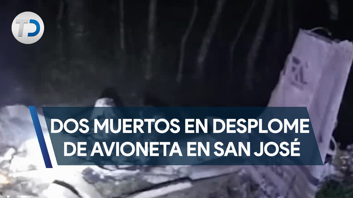Dos muertos en desplome de avioneta en San José| Telediario Costa Rica