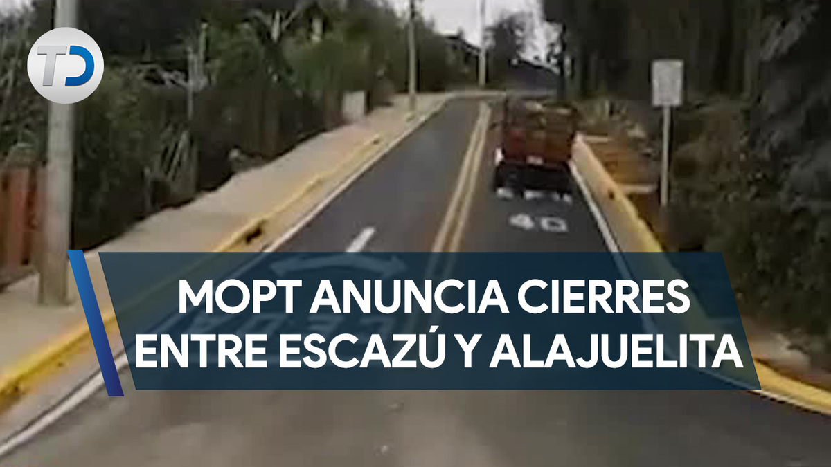 MOPT anuncia cierres entre Escazú y Alajuelita| Telediario Costa Rica