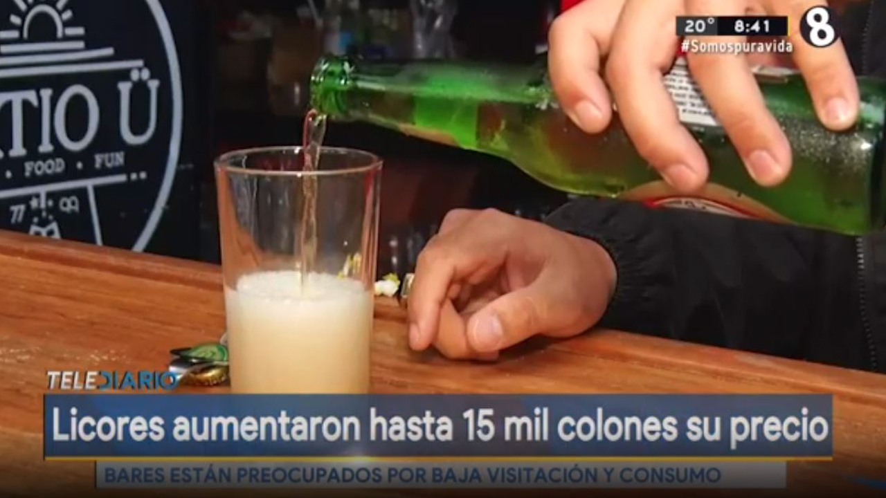 Licores aumentaron hasta 15 colones su precio| Telediario Costa Rica