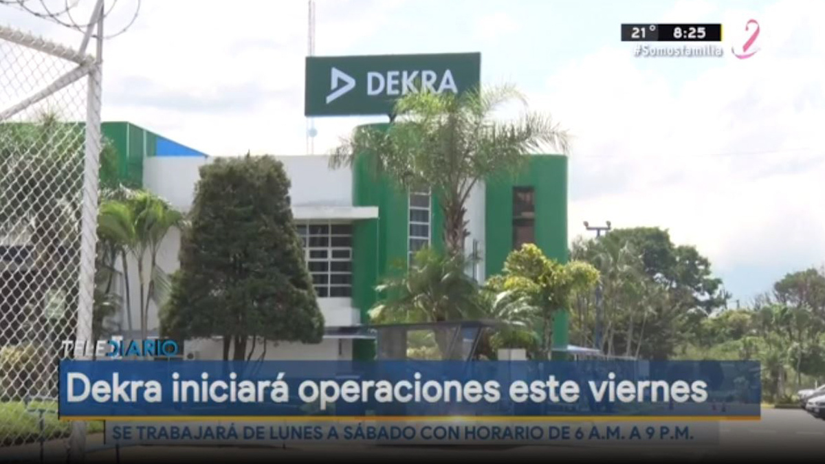 Dekra iniciará operaciones este viernes| Telediario Costa Rica