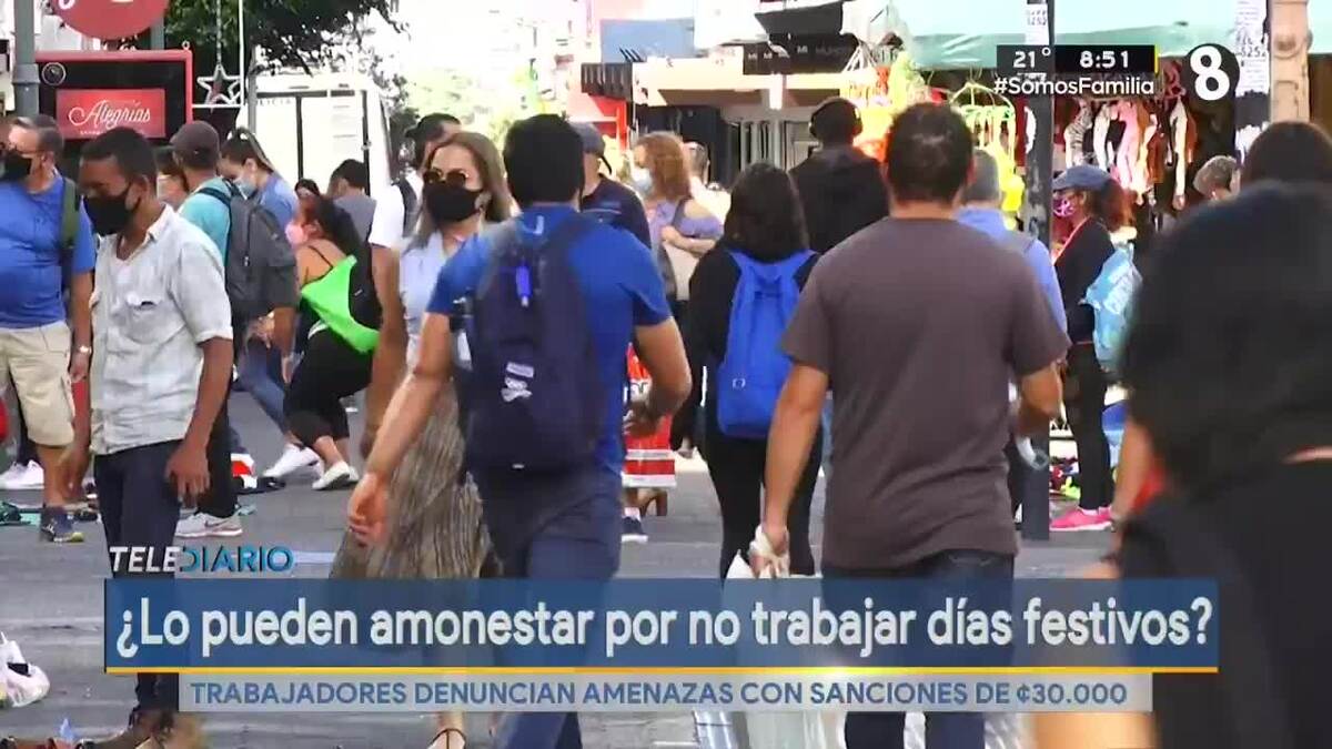 ¿Lo pueden amonestar por no trabajar días festivos?| Telediario Costa Rica