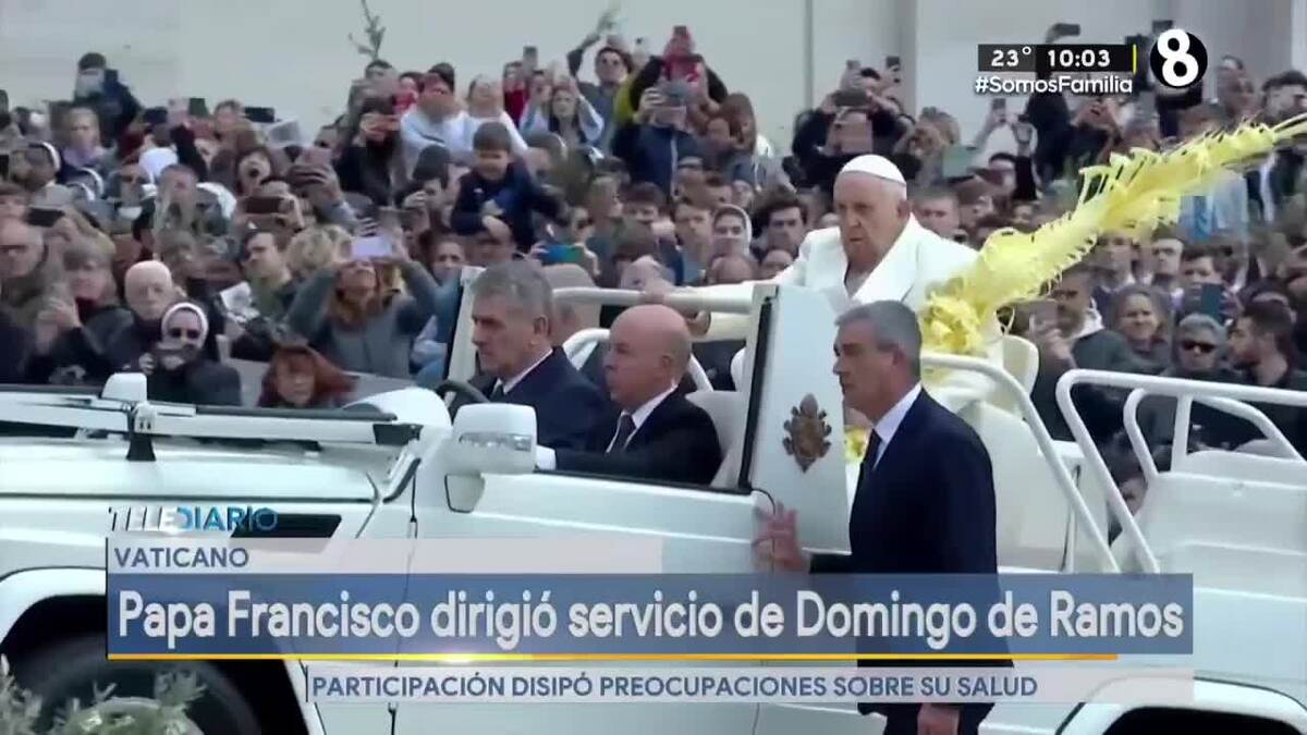 Papa Francisco dirigió servicio de Domingo de Ramos| Telediario Costa Rica