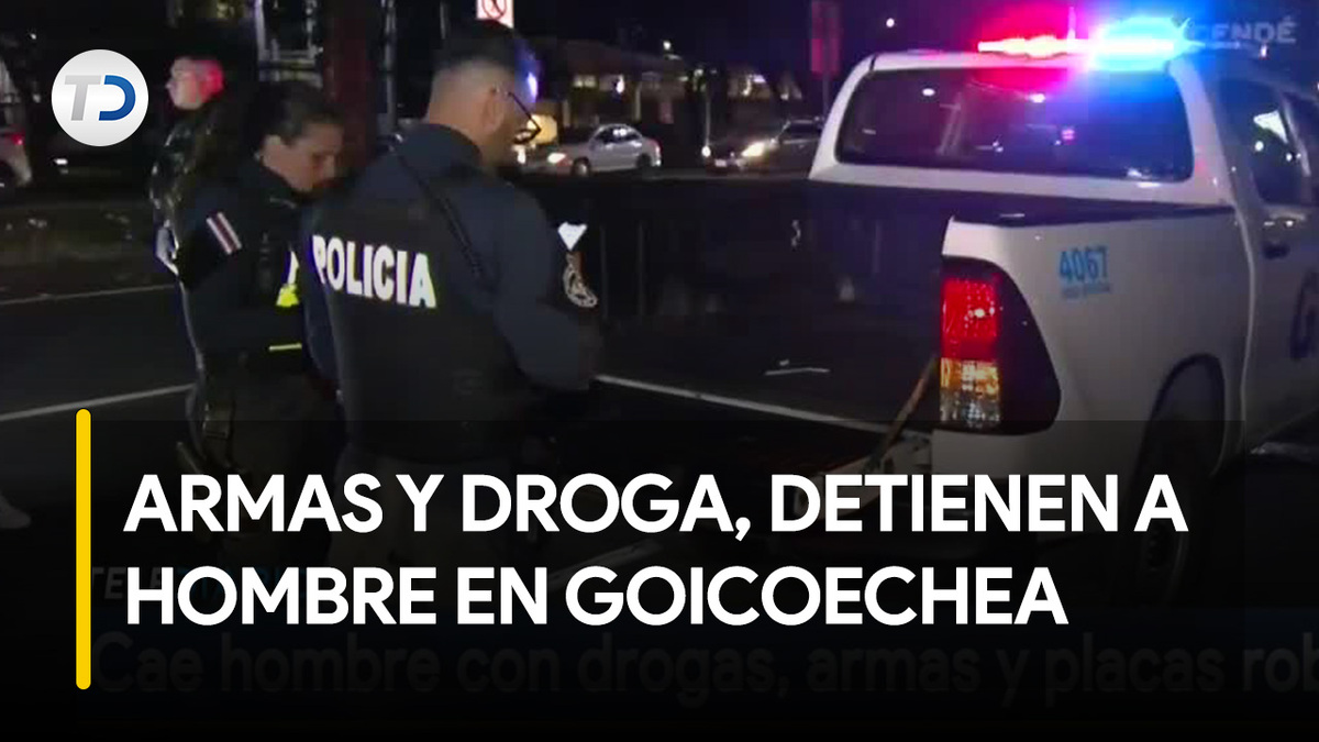 Cae hombre con armas y droga tras operativo en Goicoechea| Telediario Costa Rica