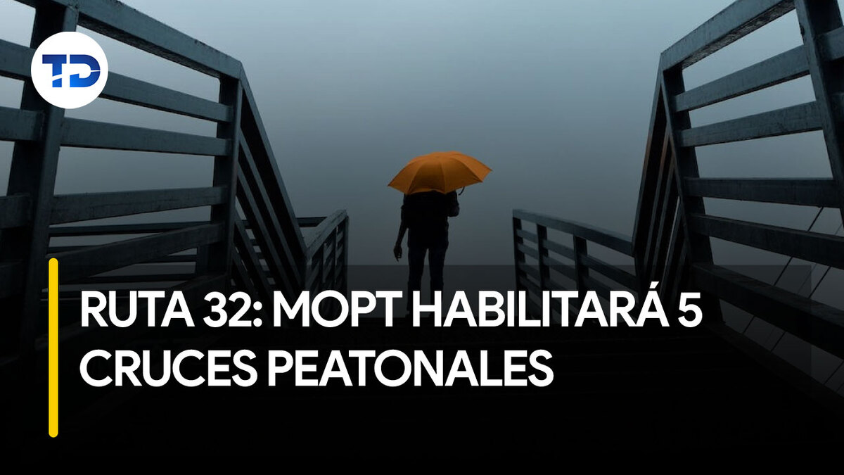 Ruta 32: MOPT habilitará 5 cruces peatonales| Telediario Costa Rica