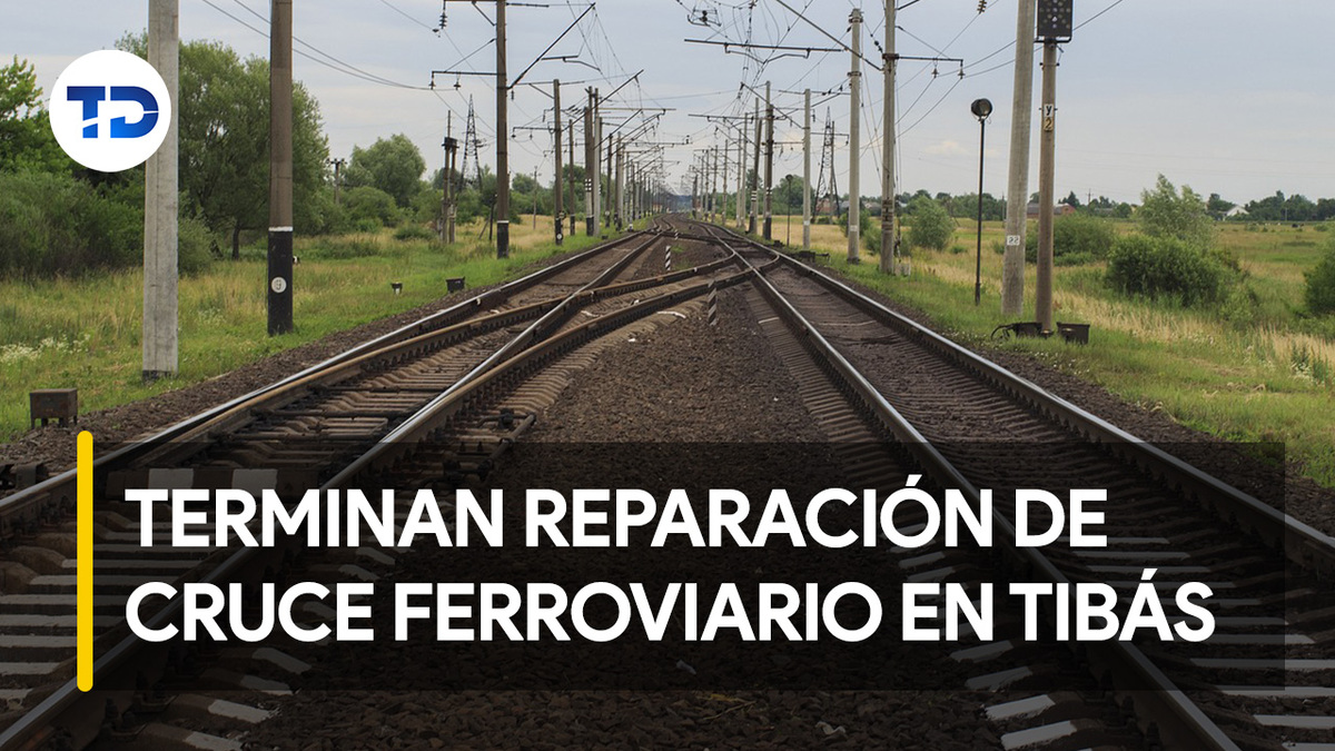 Cruce ferroviario en Colima de Tibás: reparación finalizó este lunes ...